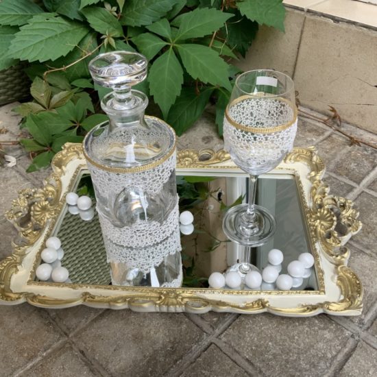 Σετ κουμπάρου χρυσό vintage - Terpsihandmade